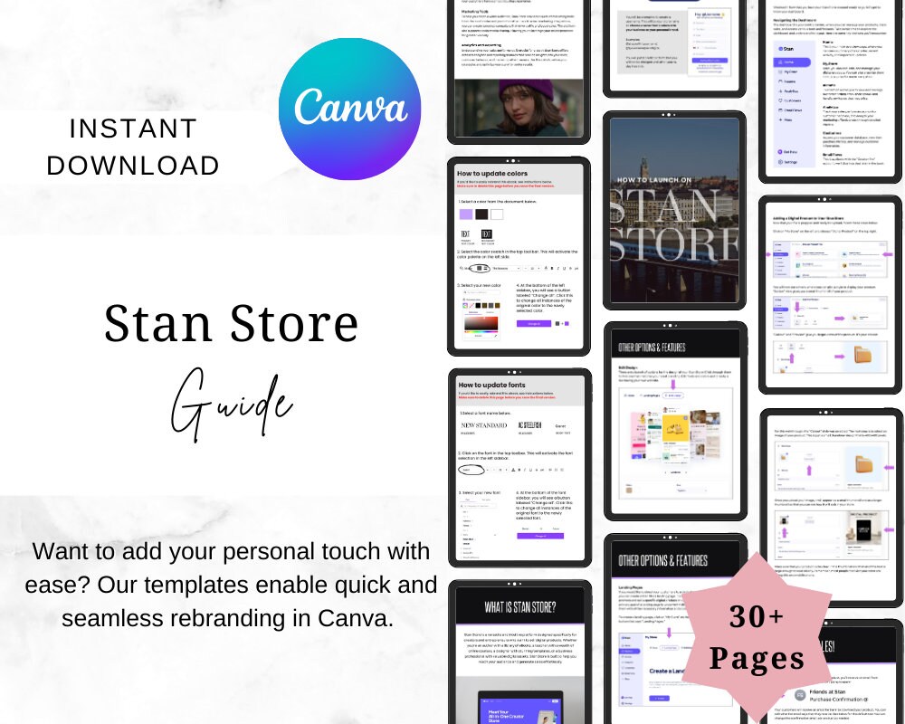 Stan Store Guide, PLR MRR Stan Store Set up Guide, Digital Guide Done ...