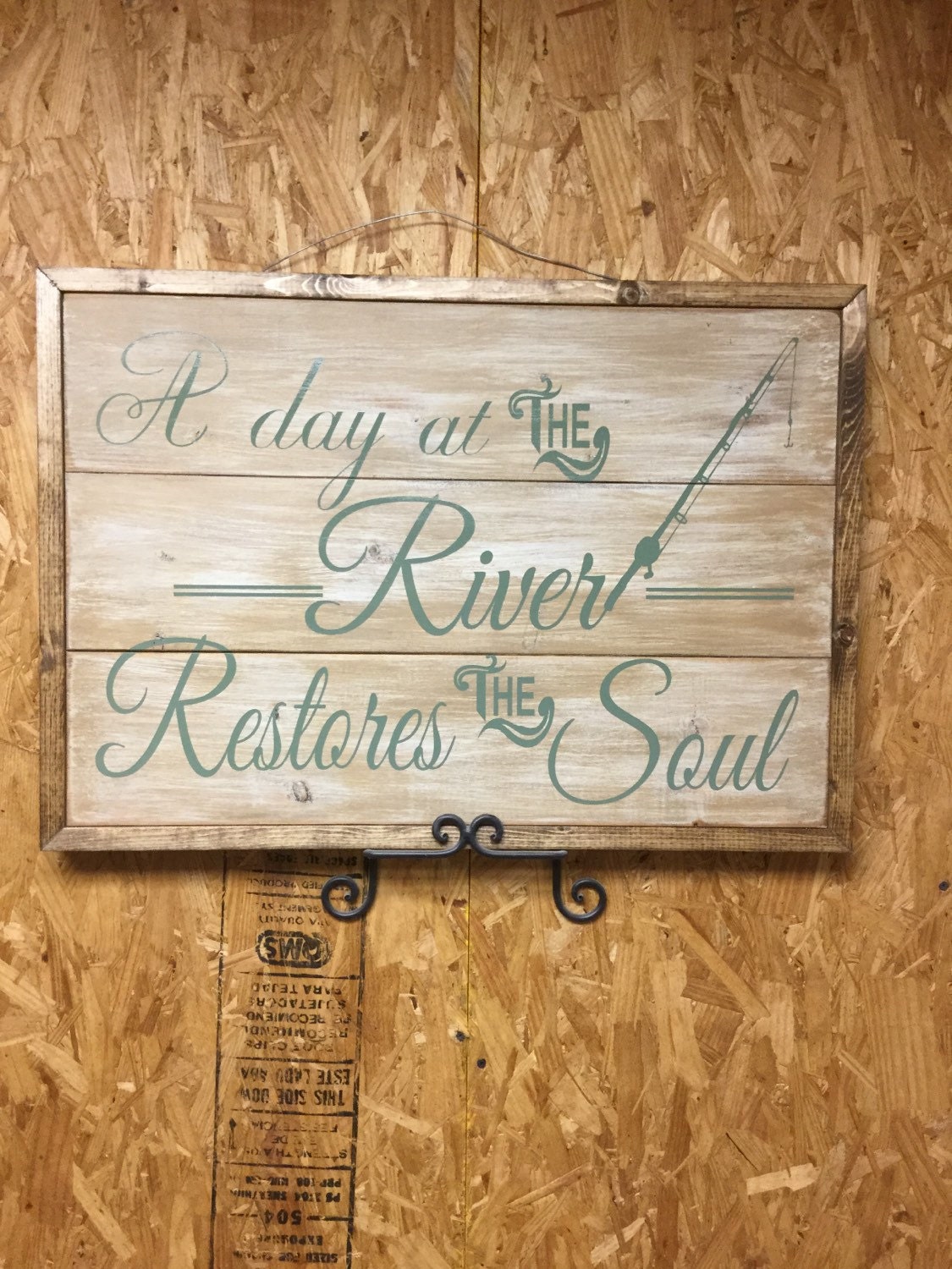 A Day at the River Sign - Etsy