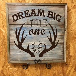 Dream Big Little One Wood Sign - Etsy