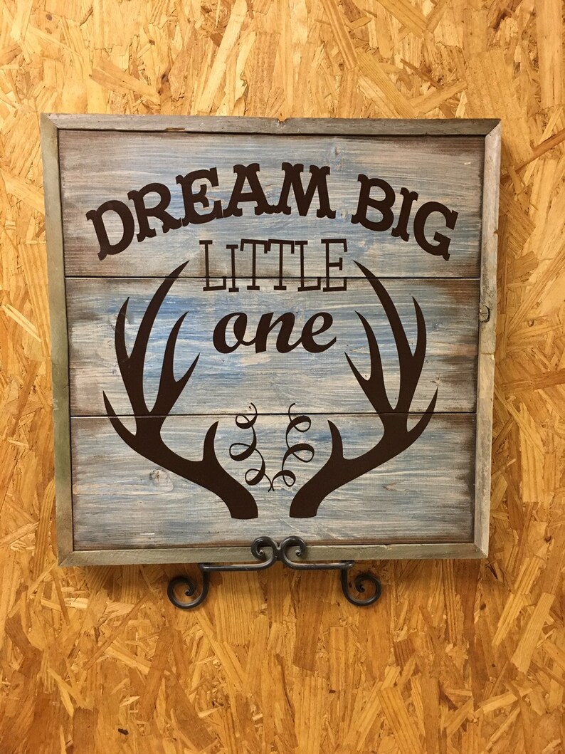 Dream Big Little One Wood Sign - Etsy