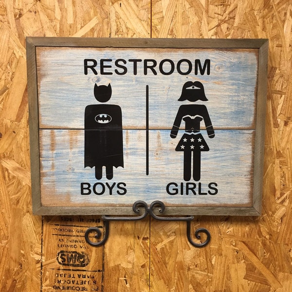 Superhero Bathroom - Etsy