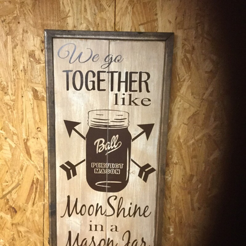 Moonshine Wood Sign - Etsy