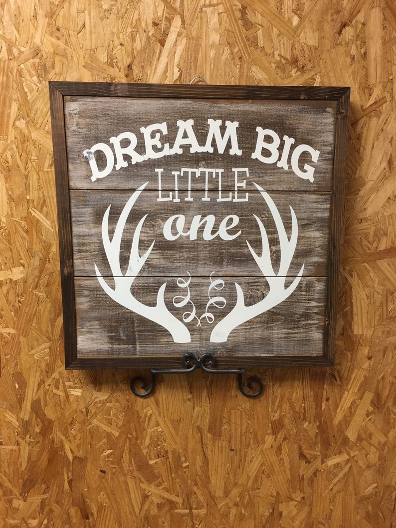 Dream Big Little One Wood Sign - Etsy