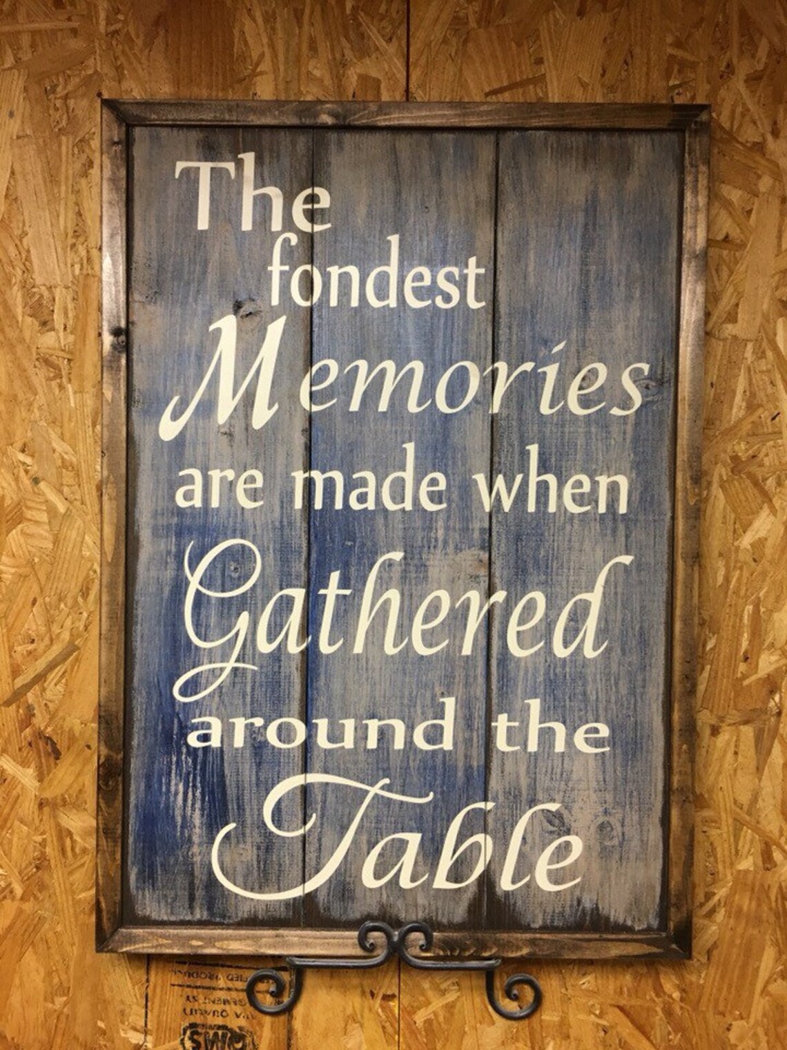 The Fondest Memories Are Made When Gathered Around the Table Wood Sign ...