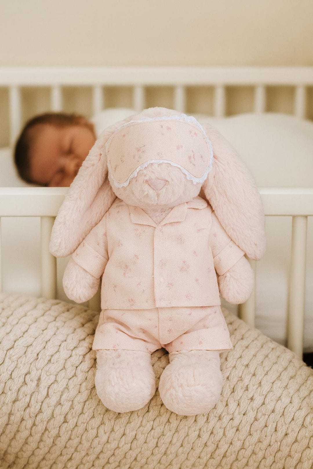 Pink Rose Jellycat Pajamas With Sleep Mask, Jellycat Clothing, Handmade ...