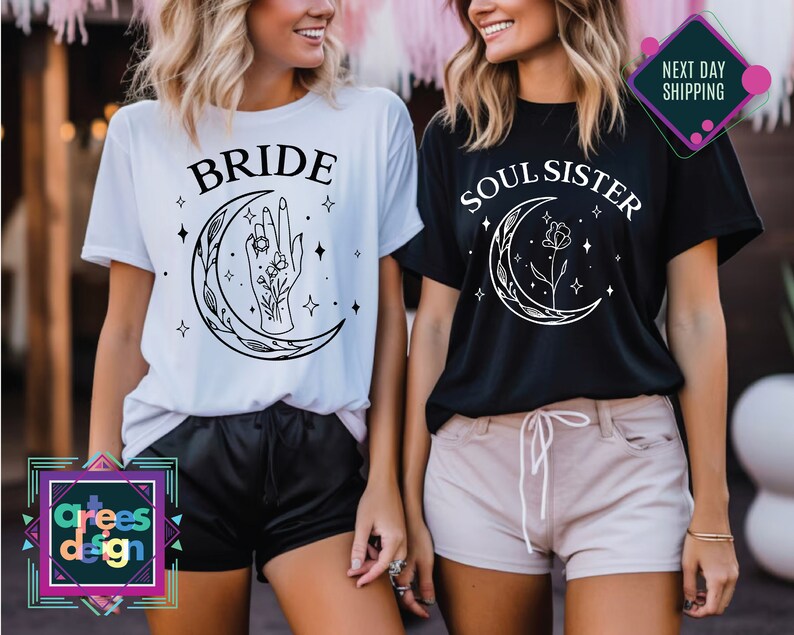 Bride and Soul Sister Shirt, Bachelorette Shirts, Mystical Bachelorette ...