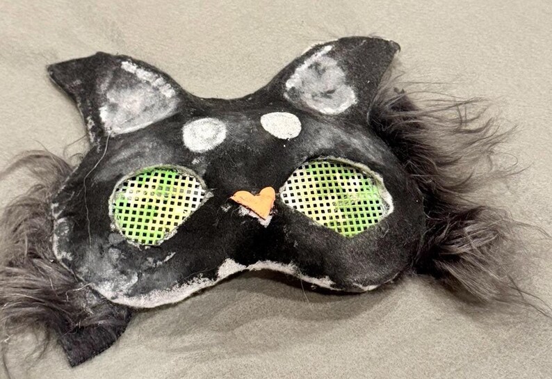 Black Norwegian Forest Cat Mask - Etsy