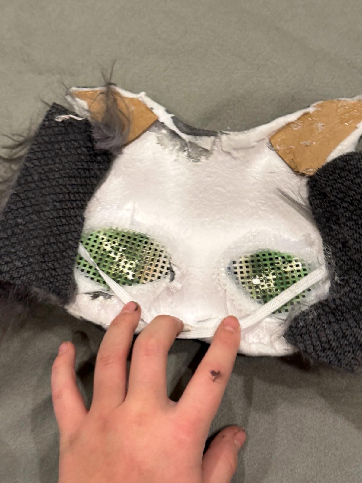 Black Norwegian Forest Cat Mask - Etsy