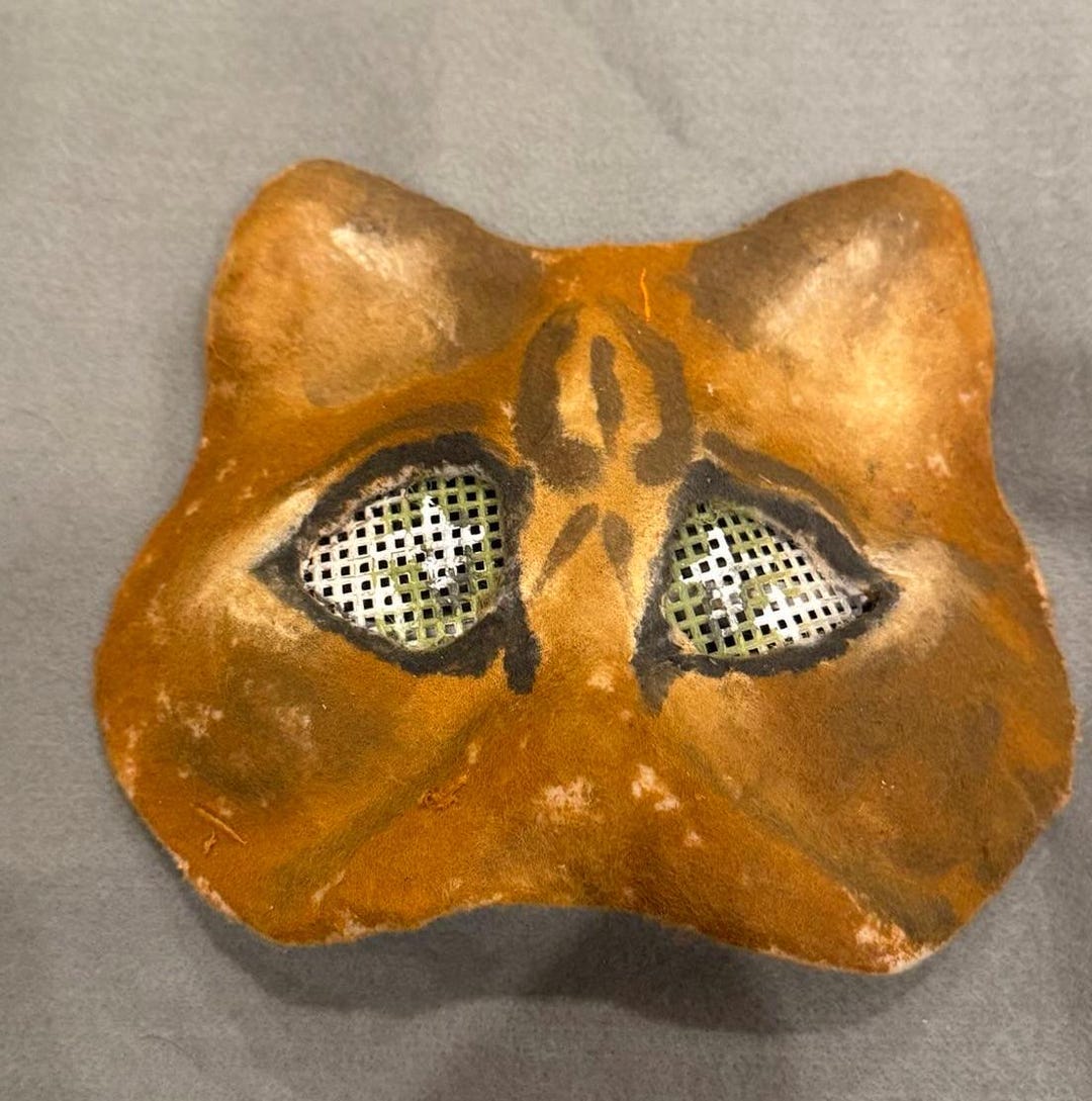 Striped Caracal Cat Mask - Etsy