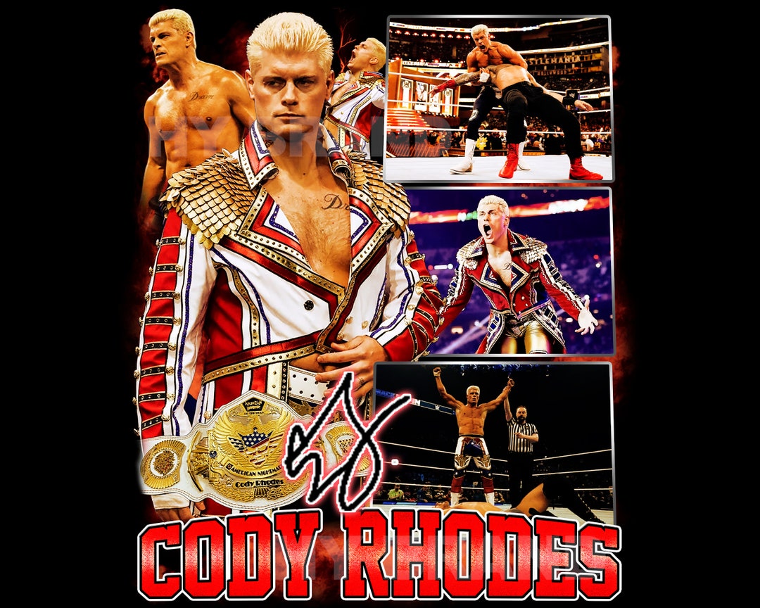 Cody Rhodes PNG. / Shirt Design, Ready to Print, Bootleg T Shirt Design ...