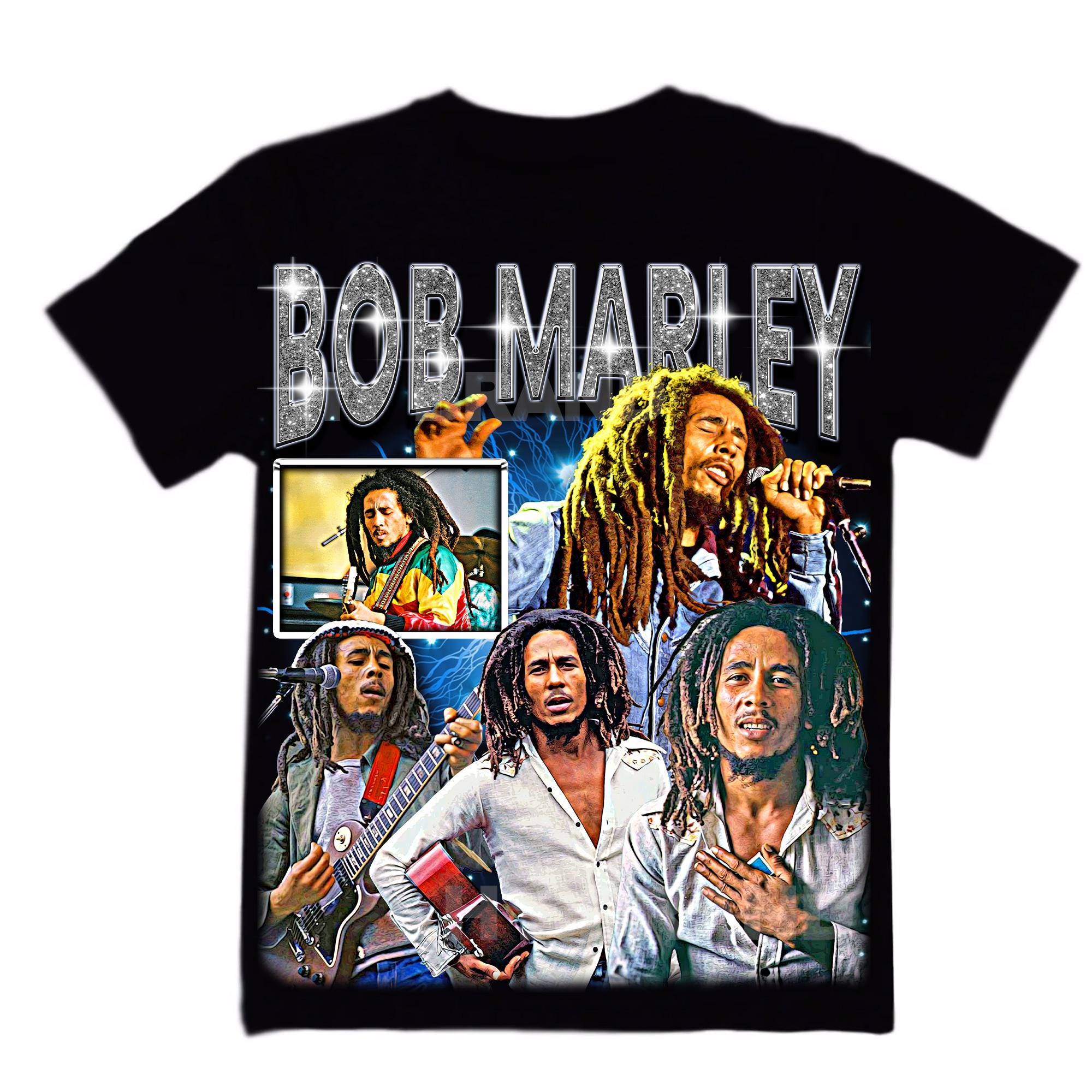 Bob Marley Png, T Shirt Design ,bootleg Tee Design, Ready to Print, 90s ...