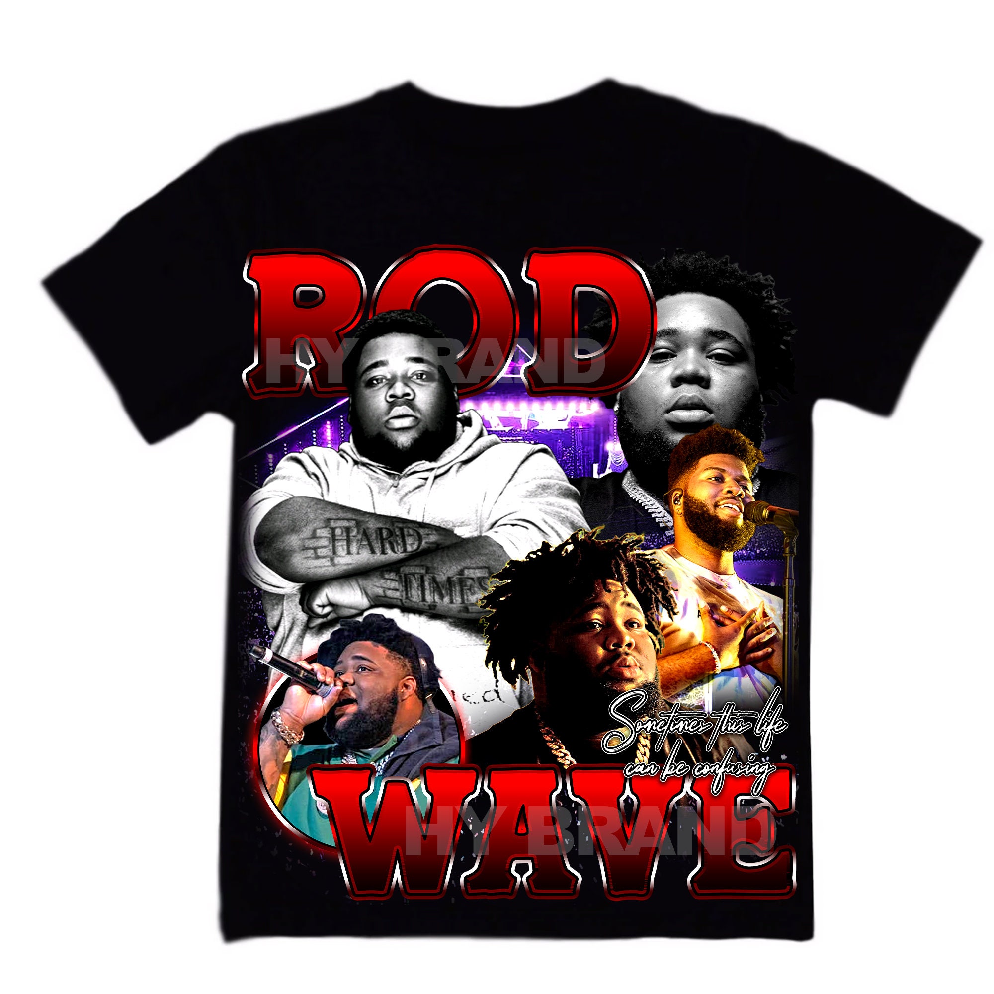 Rod Wave Graphic T-shirt Design PNG Poster PNG Printable Bootleg Tee ...