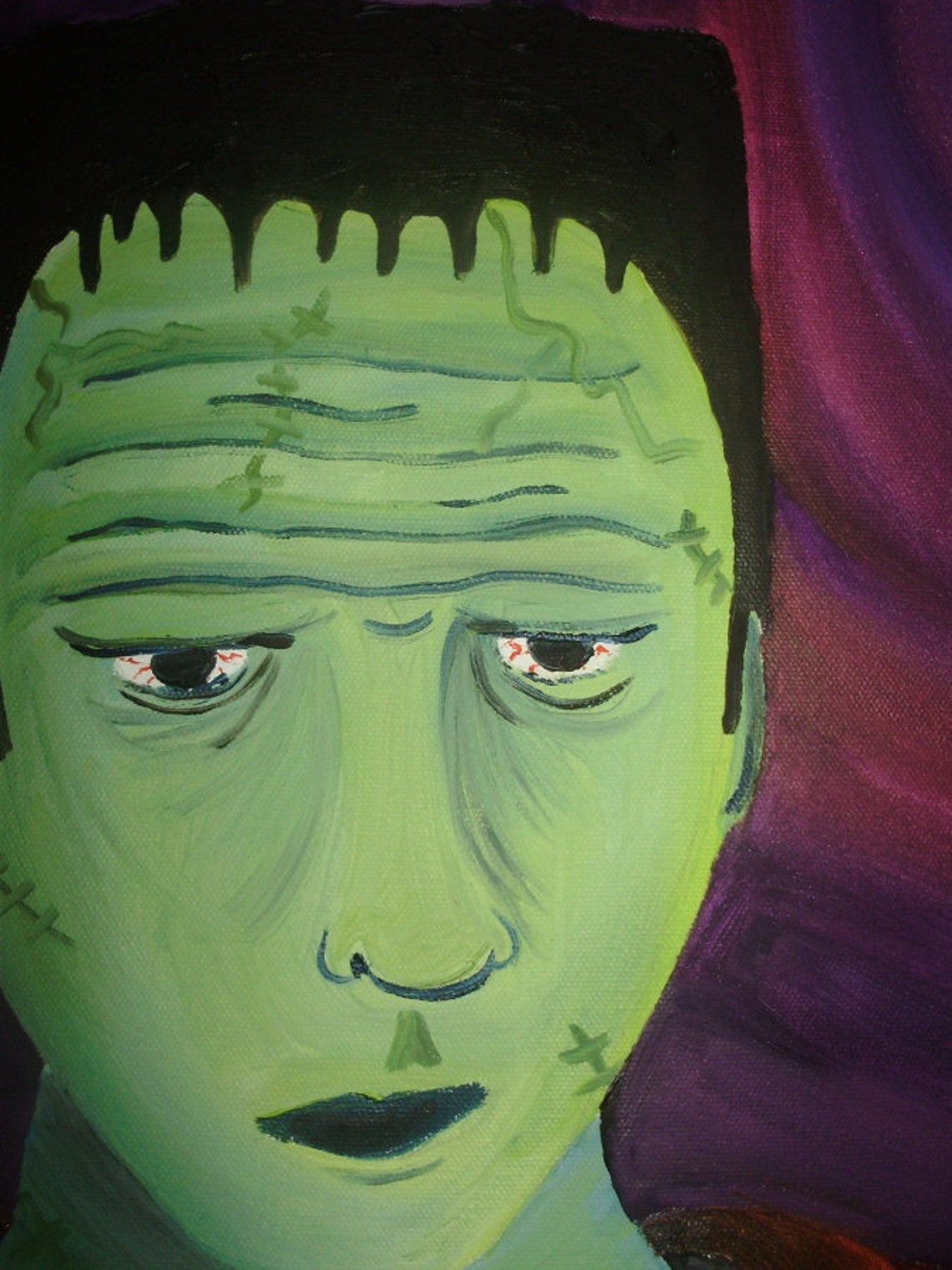 Frankenstein Original Oil Painting - Etsy