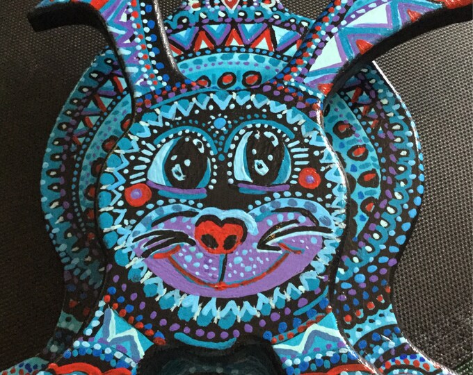 Hand Painted Folk Bunny - Etsy