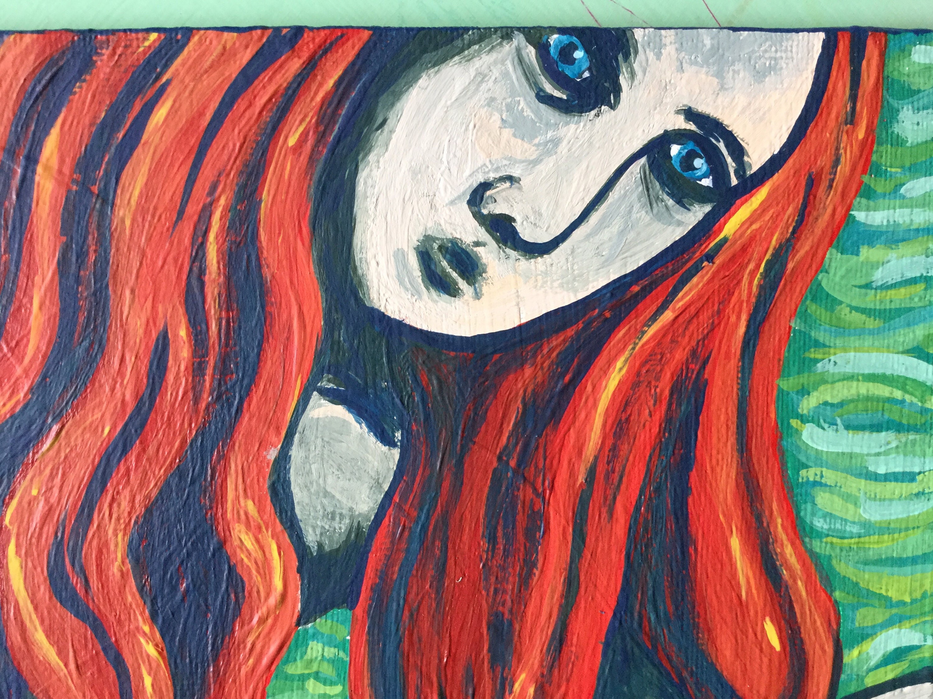 Roxanne the Mermaid Original Painting - Etsy