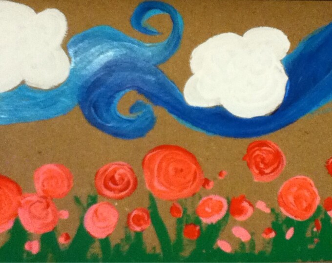 Poppy Card and Envelope - Etsy