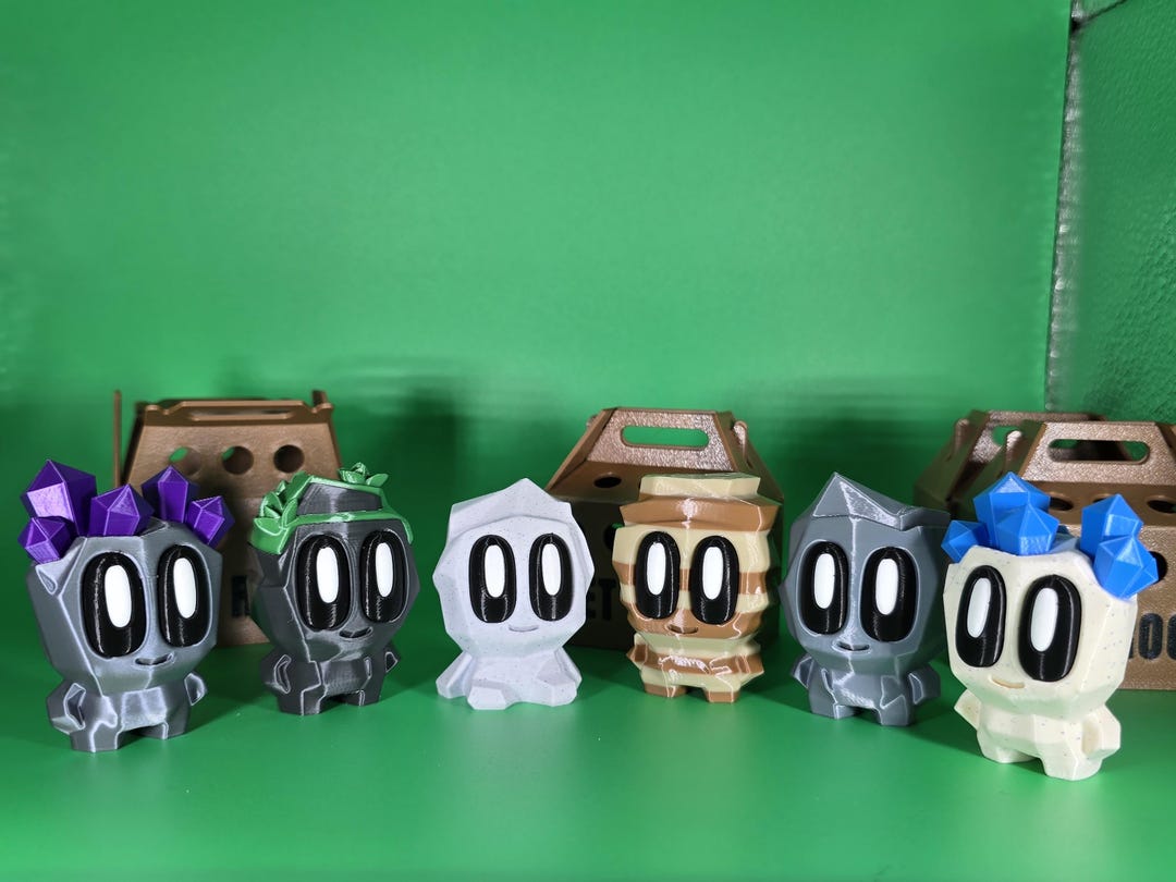 Blob Lab 3d Printed Pet Rocks. Multiple Styles Available. - Etsy