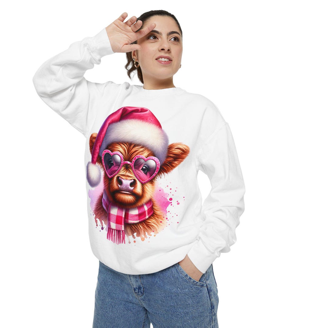 Highlands Cow Sweatshirt, Cozy Cow Pullover, Farm Animal Jumper ...