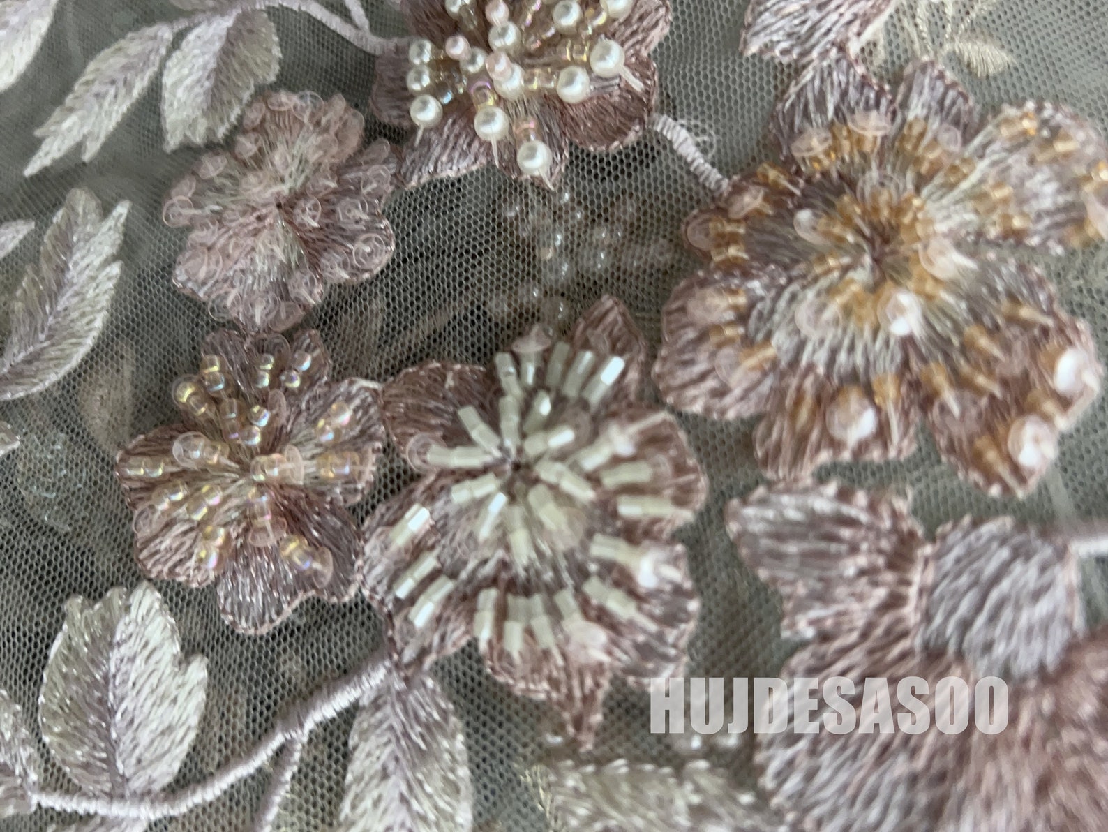 New Lace Embroidery Beaded Tube Embroidery Beaded Wedding Dress Lace ...