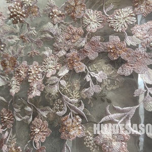 New Lace Embroidery Beaded Tube Embroidery Beaded Wedding Dress Lace ...