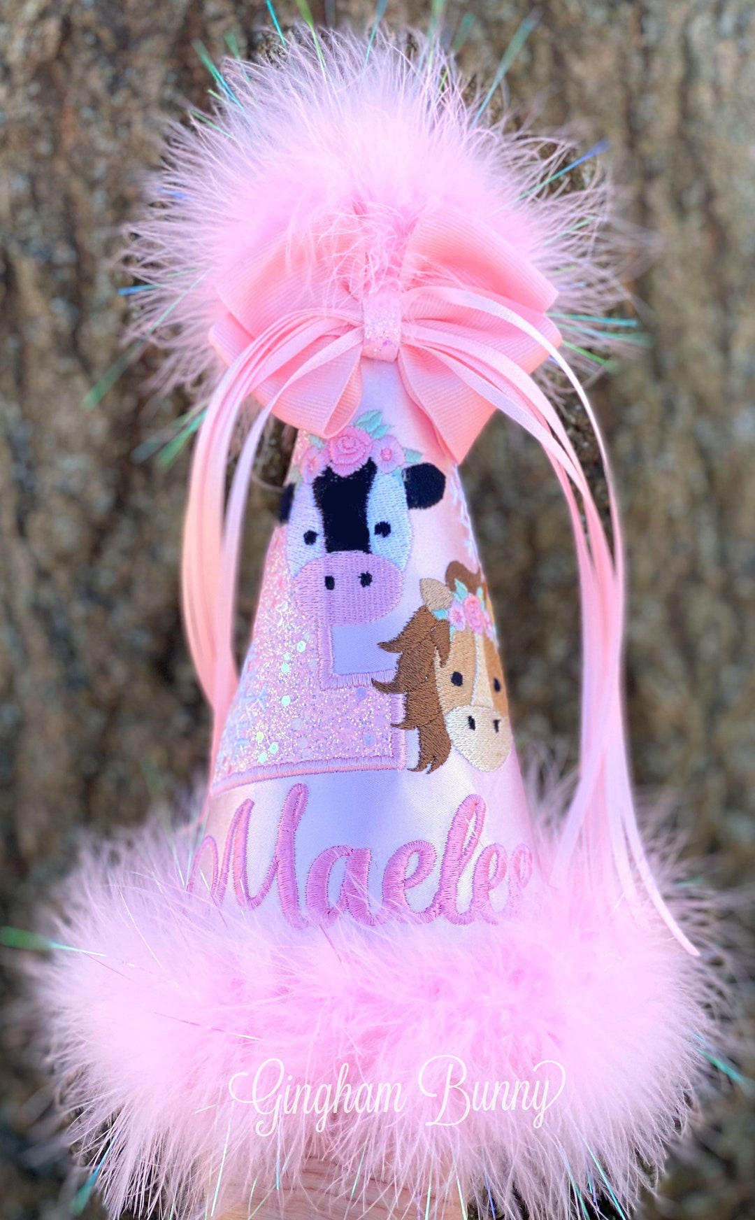Barnyard Birthday Hat, Cow Birthday Hat, Look Moo's Turning One, 1st ...