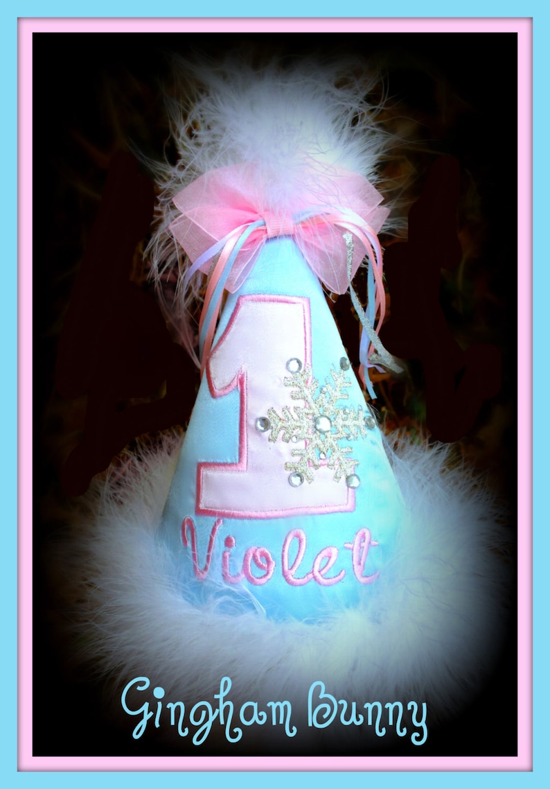Snowflake Birthday Hat First Birthday Hat Christmas Cake - Etsy
