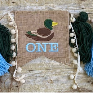 Lucky Duck Banner, One Lucky Duck Theme, Mallard Duck Banner, - Etsy