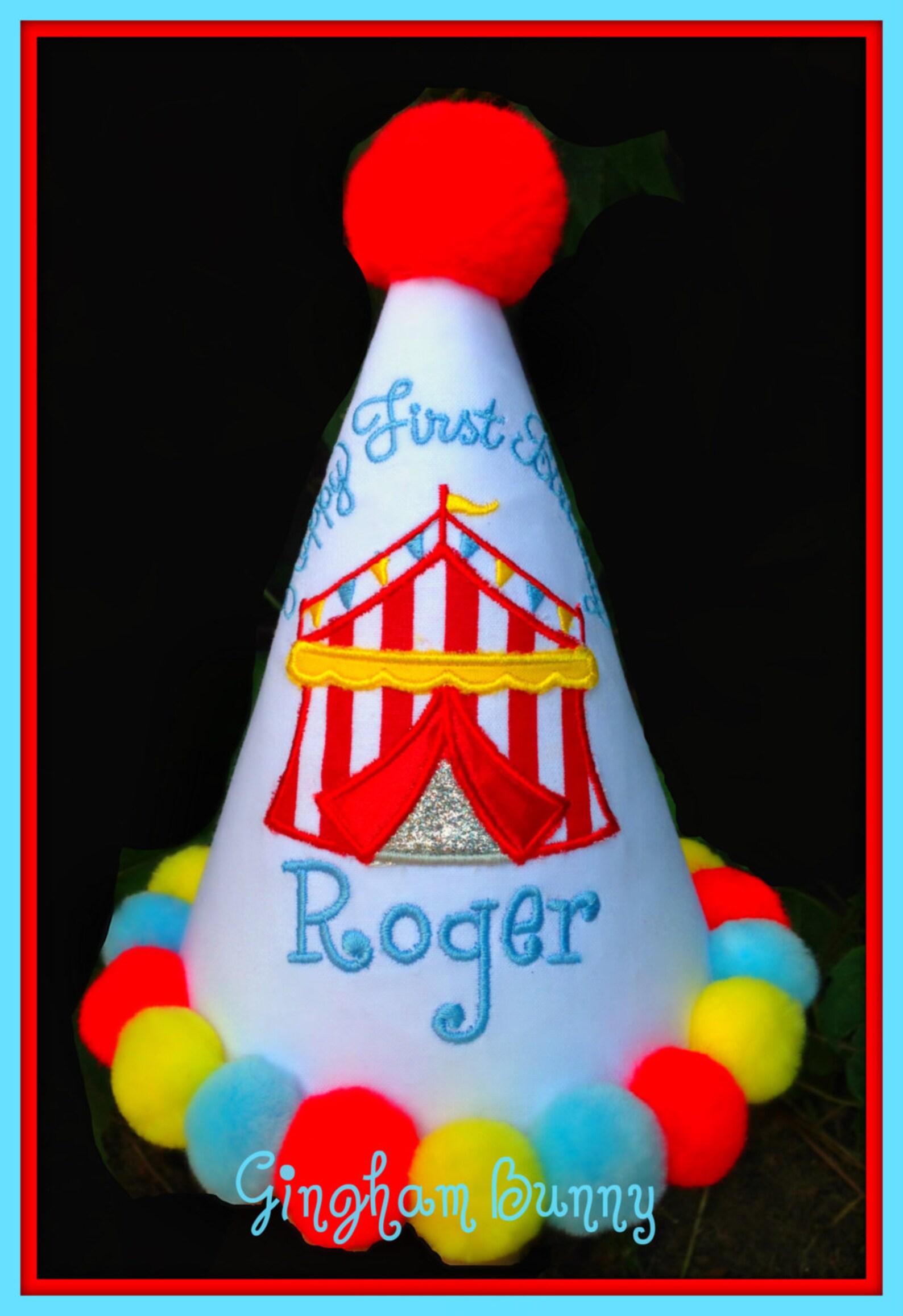 Circus Birthday Hat Circus Tent Birthday Hat 1st Birthday - Etsy