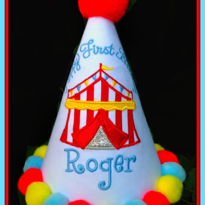 Circus Birthday Hat - Etsy
