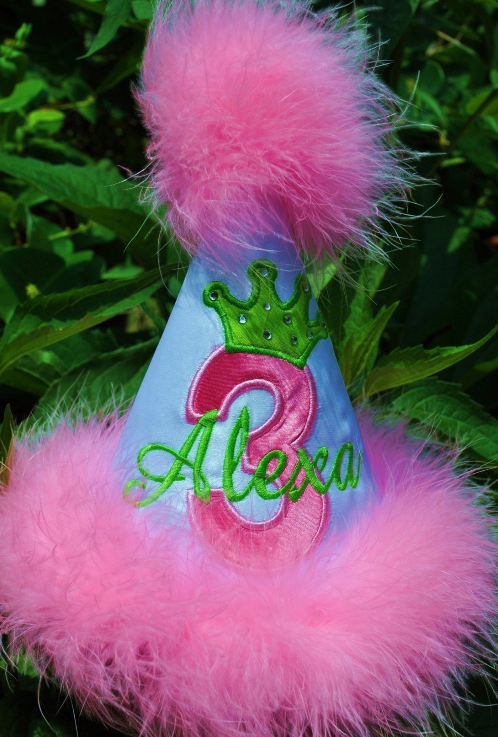 Pink and Gold or Silver Metallic Princess Number/crown First | Etsy