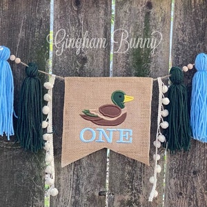 Lucky Duck Banner, One Lucky Duck Theme, Mallard Duck Banner, - Etsy