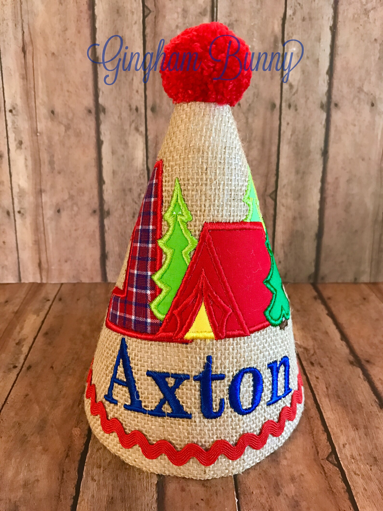 Camping Birthday Hat Tent Birthday Hat Campfire Birthday | Etsy