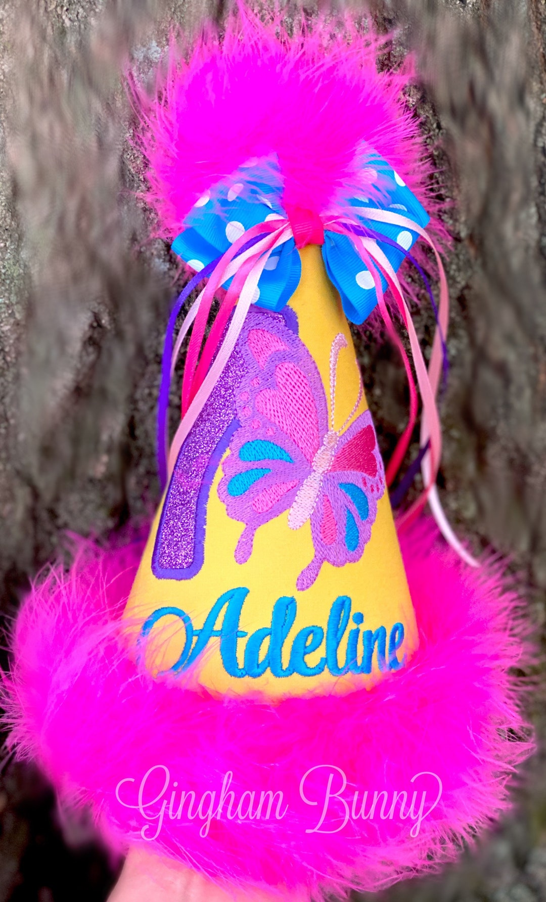Butterfly Birthday Hat, 1st Birthday Hat. First Birthday Hat, 7th ...