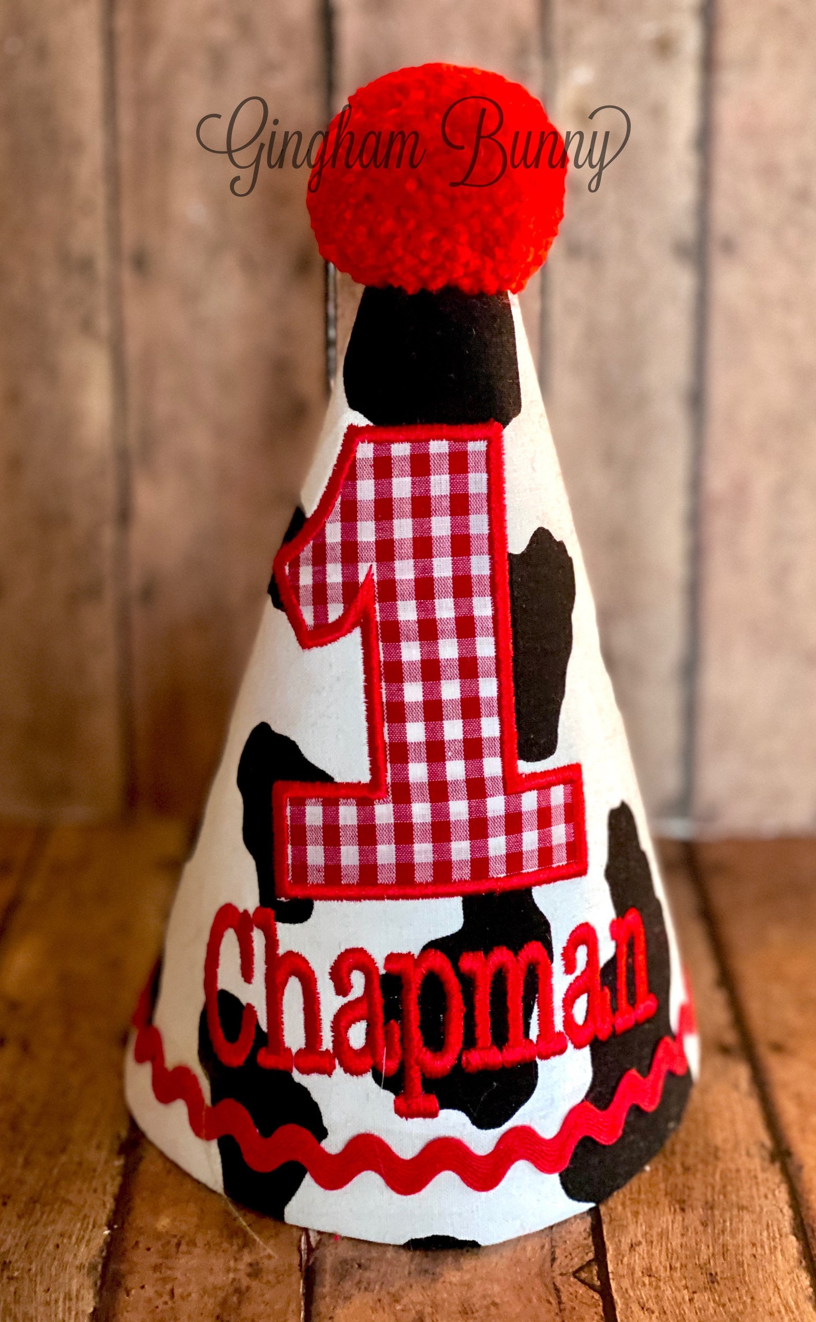 Barnyard Birthday Barnyard Cake Smash Cow Birthday Gingham - Etsy