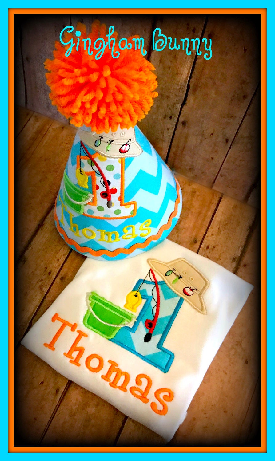 Fishing Birthday Hat Fishing 2nd Birthday Baby Boy Fishing | Etsy