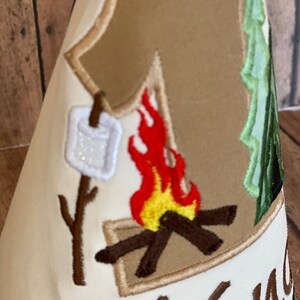 Camping Birthday Hat, Tent Birthday Hat, Campfire Birthday, Camping ...