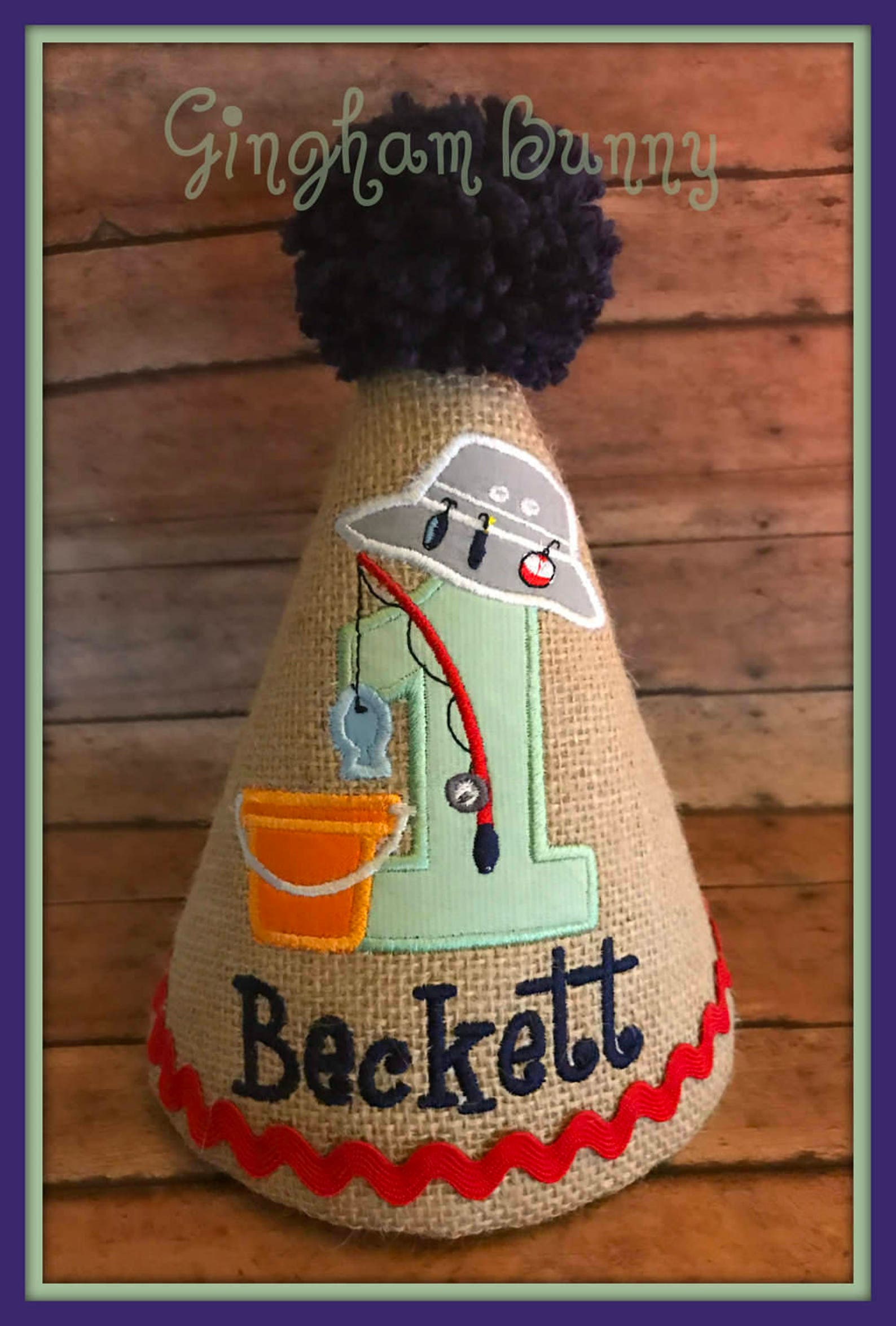 Fishing Birthday Hat Fishing 2nd Birthday Baby Boy Fishing | Etsy