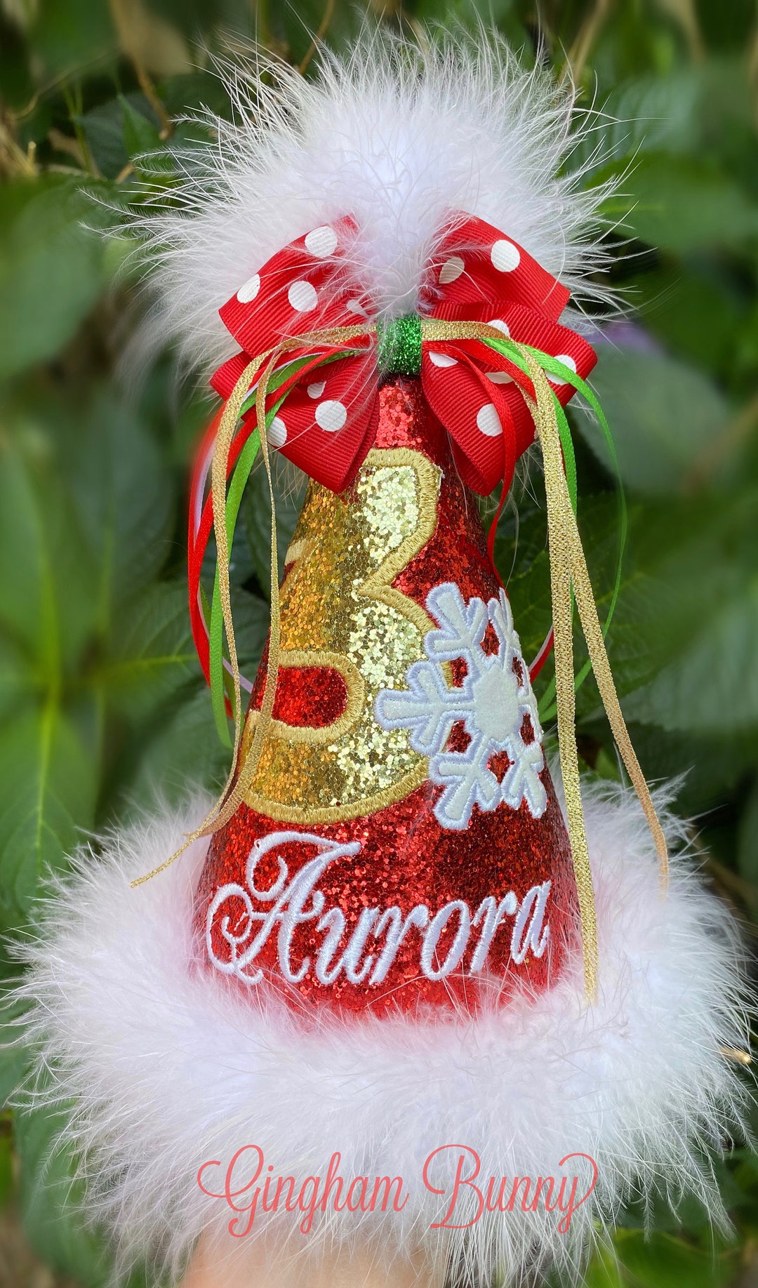 Let It Snow Birthday, Snowflake Birthday Hat, First Birthday Hat ...