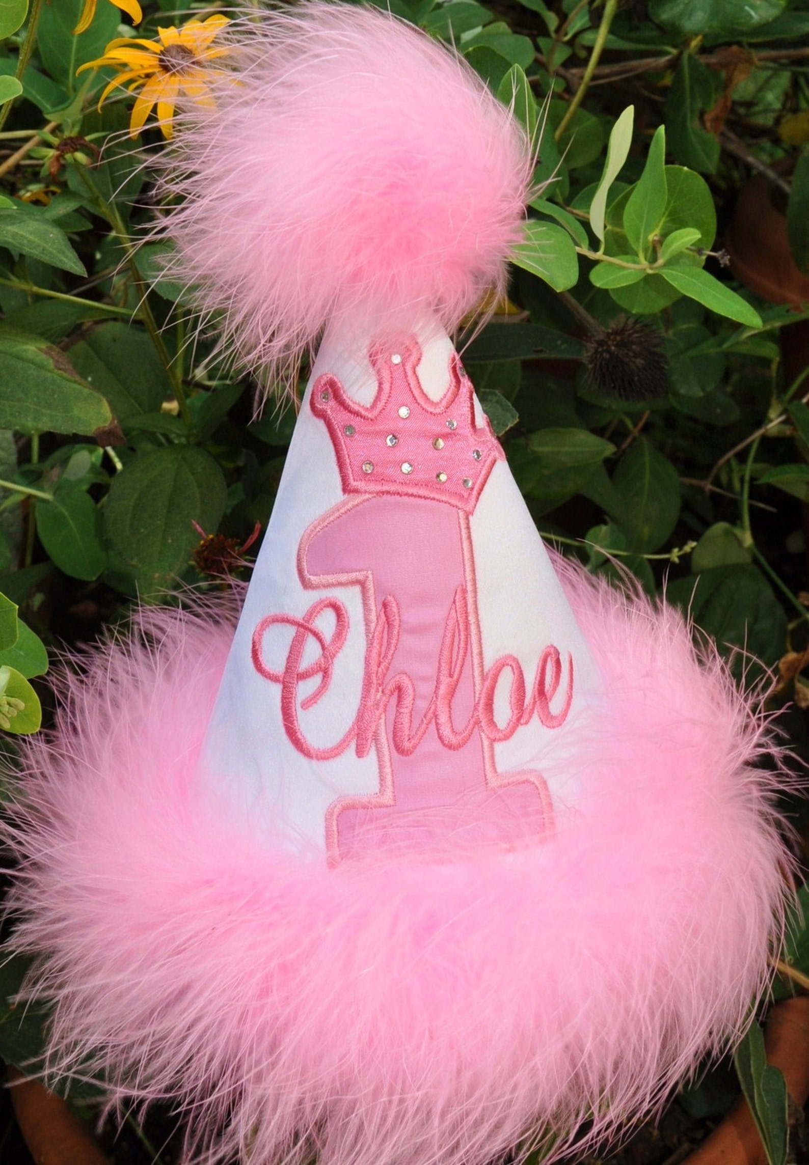 Princess Number/crown Aqua/coral First Birthday Hat 2nd - Etsy