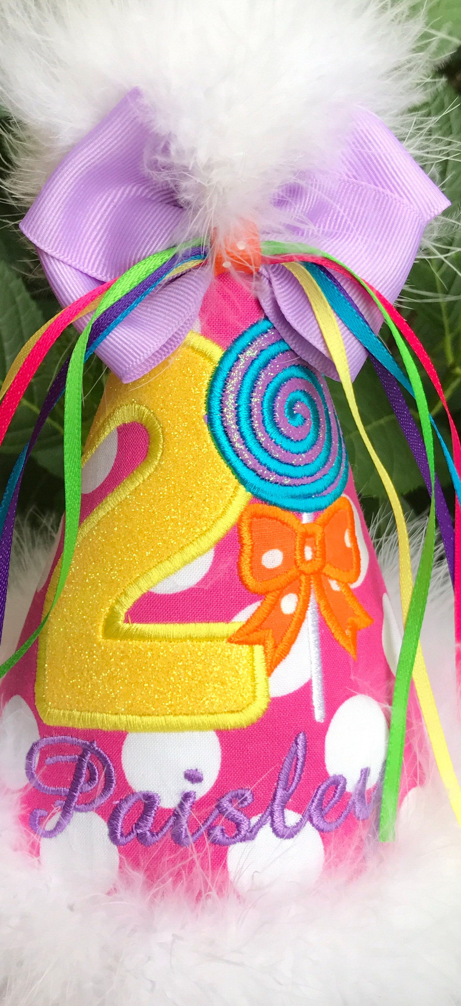 Candy Land Birthday Hat Lollipop Birthday Hat Candyland | Etsy