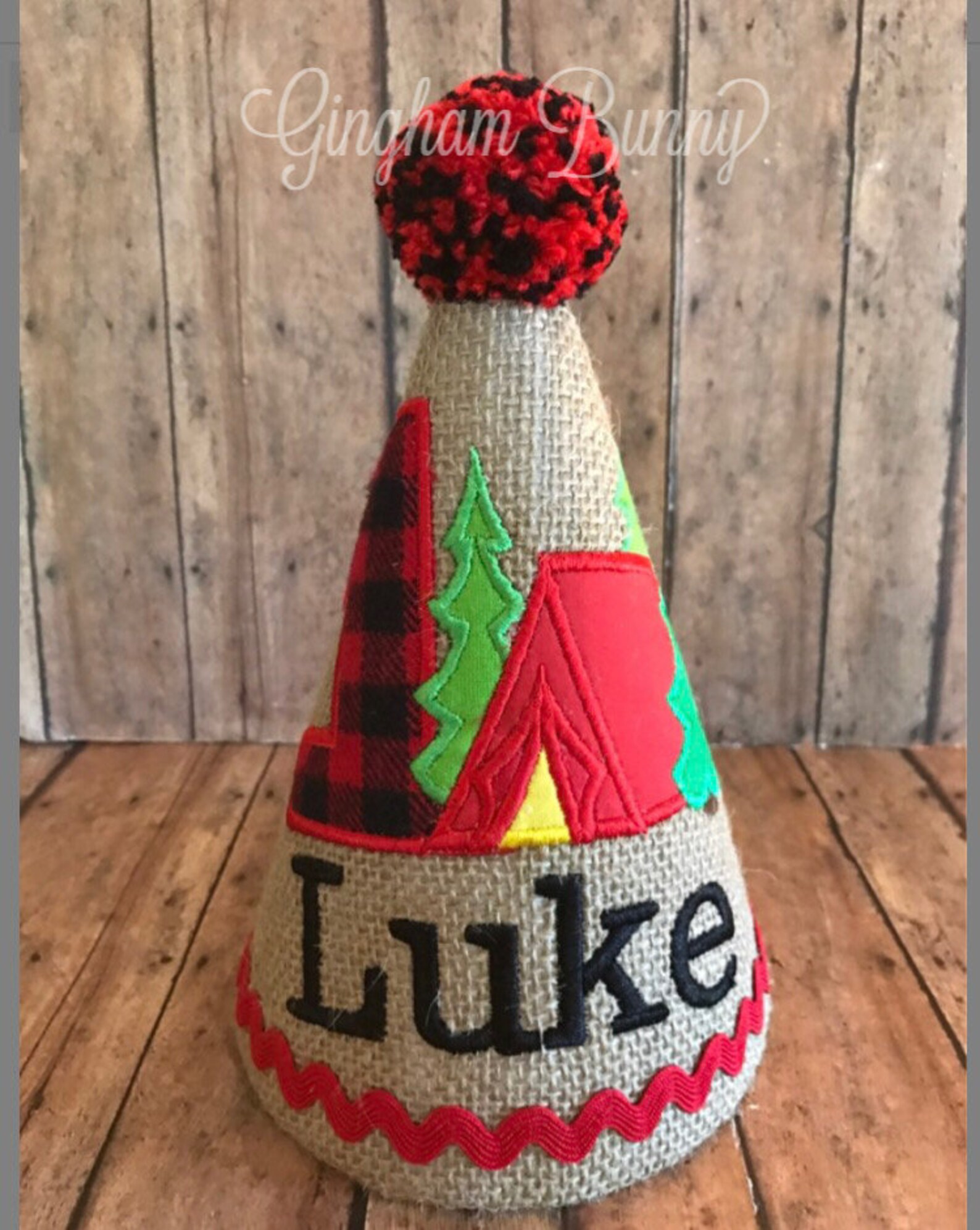 Camping Birthday Hat Tent Birthday Hat Campfire Birthday | Etsy