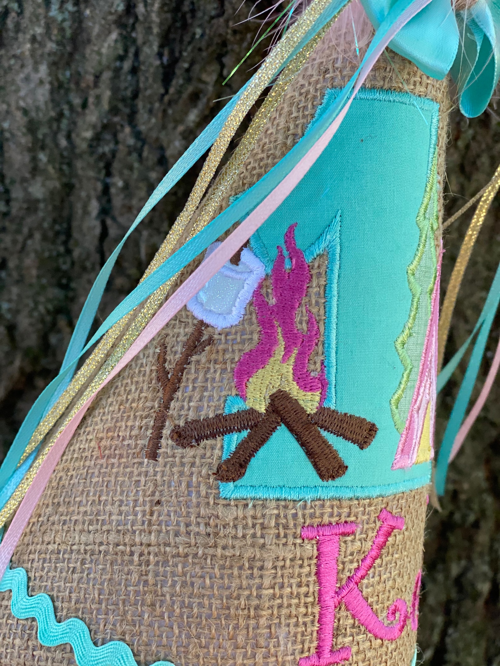 Camping Birthday Hat Tent Birthday Hat Campfire Birthday | Etsy