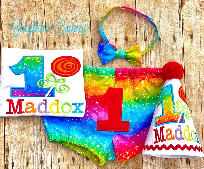 Candy Land Birthday Hat 4 Pc. Set. Lollipop Birthday Hat - Etsy