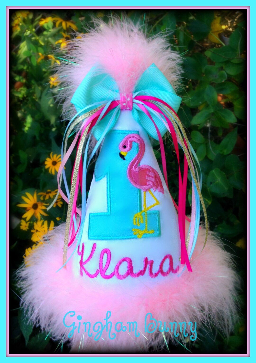 Flamingo First Birthday Hat Flamingo Cake Smash Flamingo - Etsy