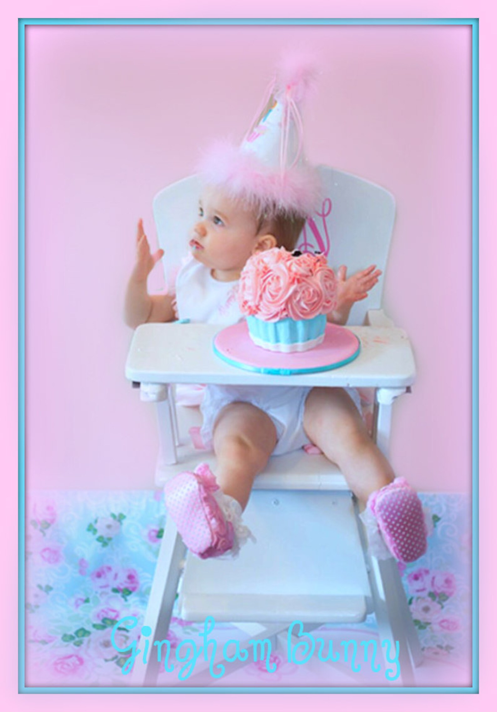 Cupcake Cake Smash 1st Birthday Bloomers Cake Smash - Etsy