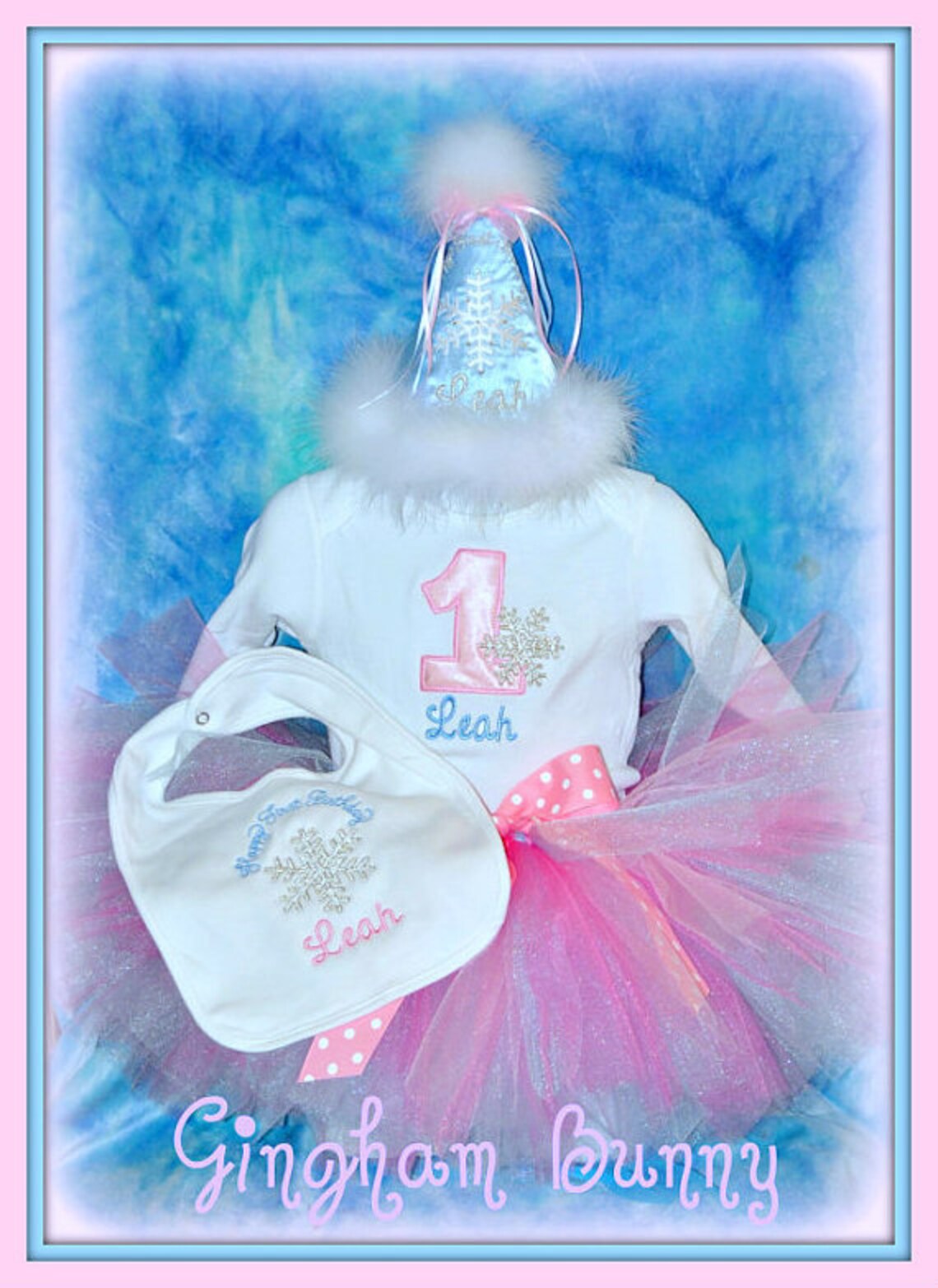 Snowflake Birthday Hat First Birthday Hat Christmas Cake - Etsy