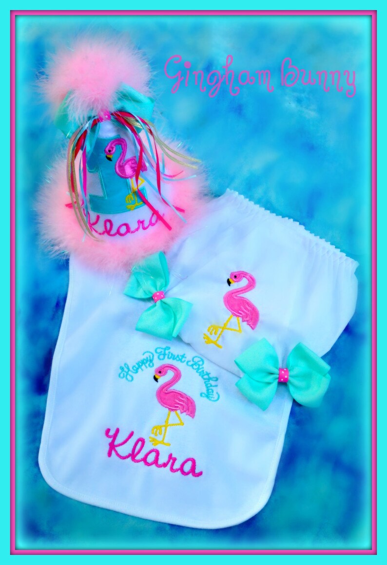 Flamingo First Birthday Hat Flamingo Cake Smash Flamingo | Etsy