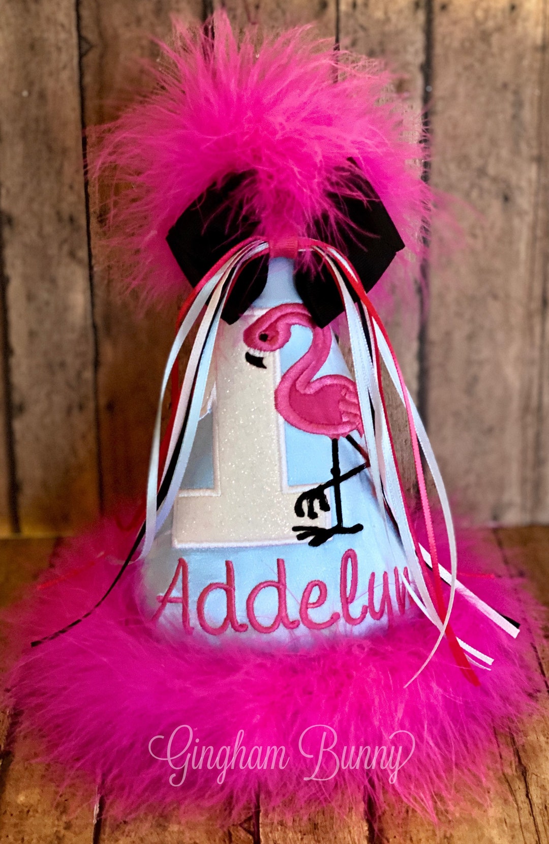 FLAMINGO Birthday Hat, Flamingle Birthday, Flamingle Cake Smash ...
