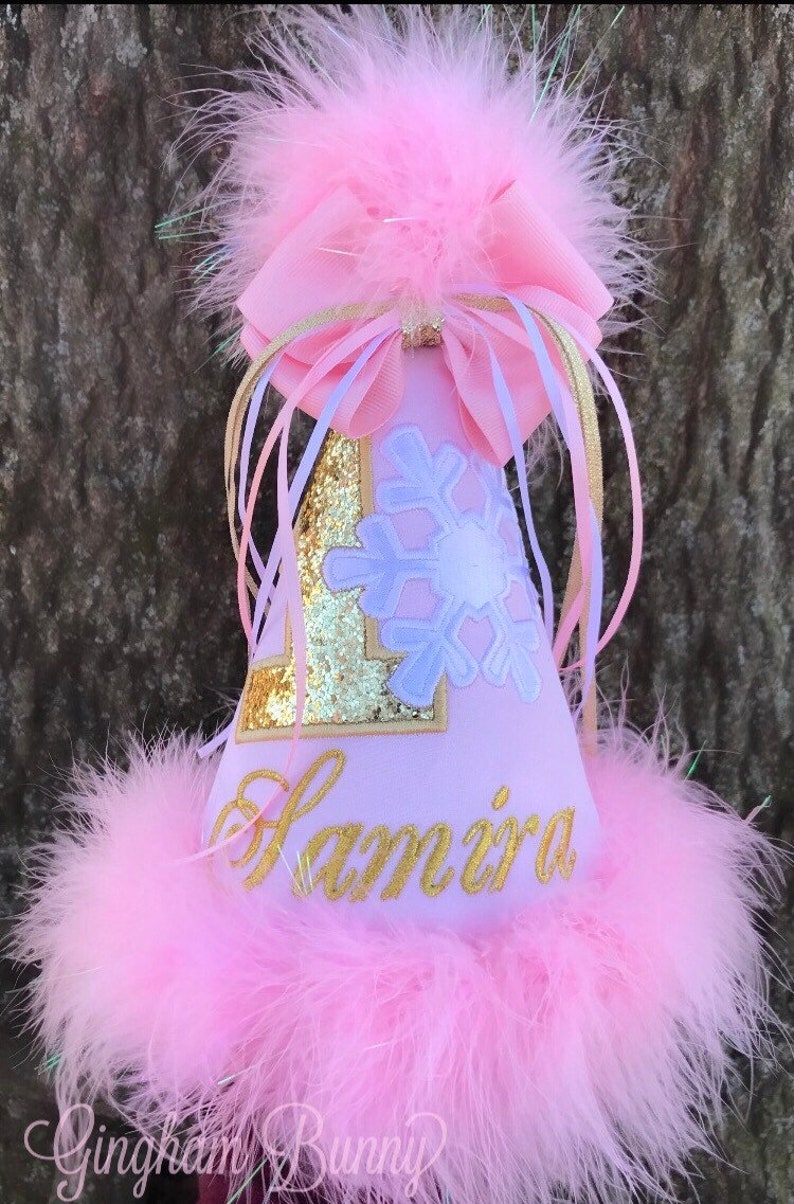 Snowflake Birthday Hat First Birthday Hat Christmas Cake - Etsy