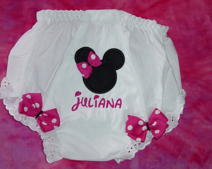 Personalized, MINNIE MOUSE BLOOMERS With BOWS, First Birthday Party ...